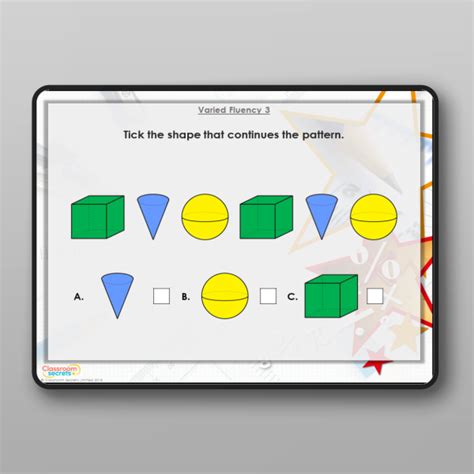 Year 1 Patterns With 2d And 3d Shapes Modelling Ppt Resource