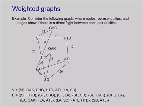 Weighted Graphs Ppt