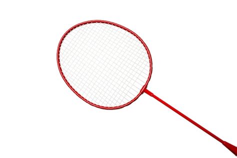 Premium Photo Closeup View Of A Red Badminton Racket