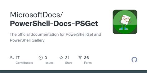 Github Microsoftdocspowershell Docs Psget The Official Documentation For Powershellget And