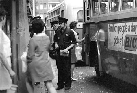 Buses And Ticket Conductors At Circular Quay In Sydney In 1969 🌹