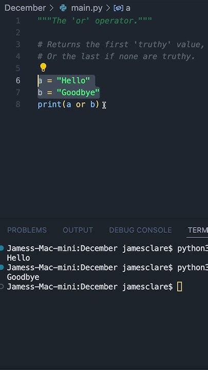 Python 3 Master The Or Operator Python3 Coding Programming Youtube