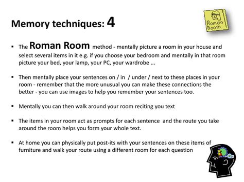 ppt memory techniques 1 chunking break your work down into sentence