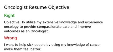 Top 16 Oncologist Resume Objective Examples Resumecat