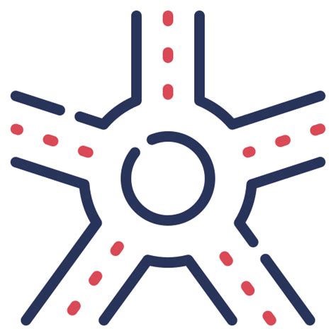 Intersection Generic Color Outline Icon