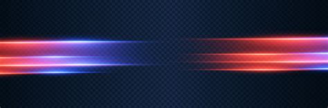 모션 블러 효과가 있는 투명한 배경에 빨간색과 파란색의 수평 네온 라인 0명에 대한 스톡 벡터 아트 및 기타 이미지 0명 3차원 형태 곡선 Istock