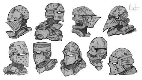 How To Draw A Helmet On A Knight