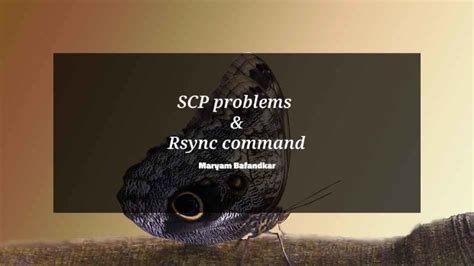 Getting Rid Of Scp Problems By Rsync Command
