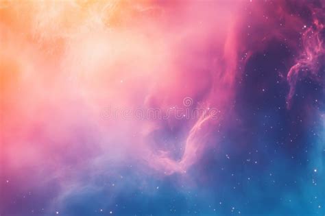 Abstract Nebula Burst Texture Vivid Colors Of Pink Orange And Blue