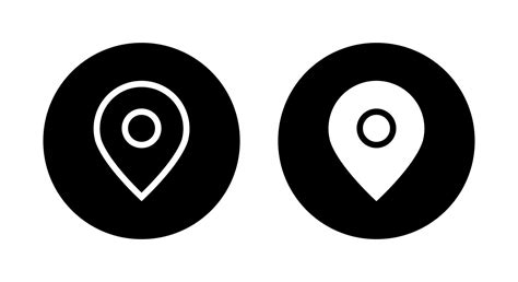 Map Pin Location Icon Vector Isolated On Circle Background 10703148 Vector Art At Vecteezy
