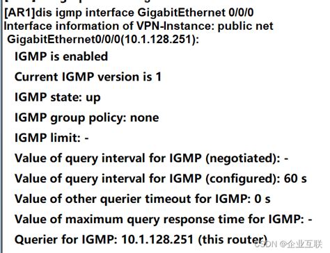 igmp配置 vpp 中启用igmp csdn博客