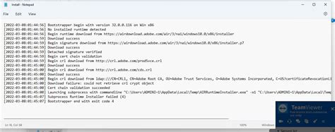 Windows Cannot Install AIR Runtime Version Issue