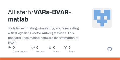 Github Allisterh Vars Bvar Matlab Tools For Estimating Simulating And Forecasting With