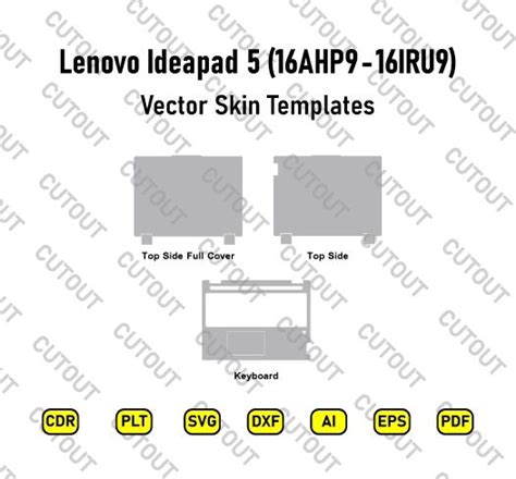 Lenovo Ideapad 5 2 In 1 16ahp9 16iru9 Vector Skin Cut Files