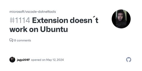 Extension Doesn´t Work On Ubuntu · Issue 1114 · Microsoftvscode Dotnettools · Github