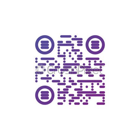 Creative QR Code Sign Round Icon Scan Code Symbol Circle Stock Vector 1579000 Crushpixel