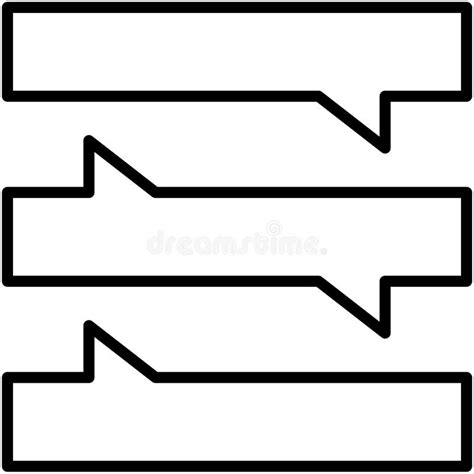Speech Balloons Icon Line Style Vector Illustration Stock Vector