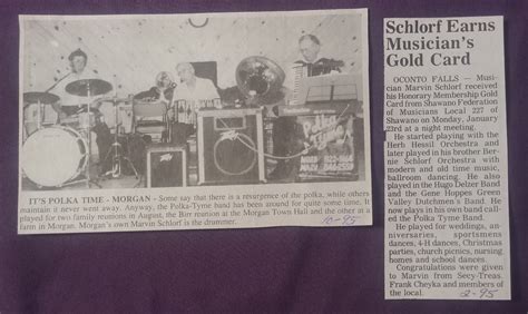 The Krause Cousins 1995 Marvin Schlorf Drummer With The Polka Tyme Band Facebook