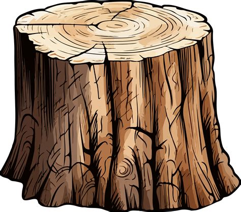 AI Generated Tree Stump Clipart Design Illustration 35512290 PNG