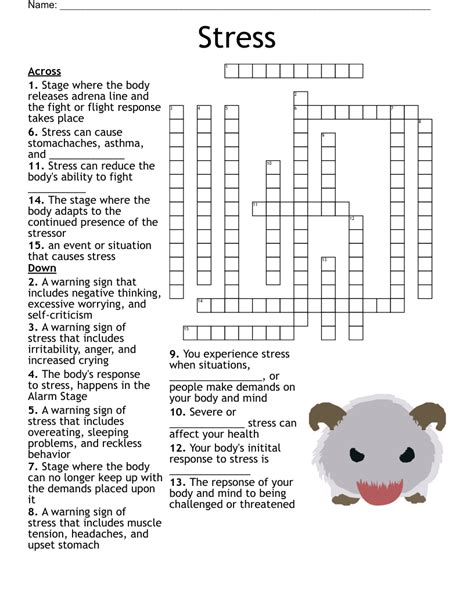Anxiety And Stress Worksheets