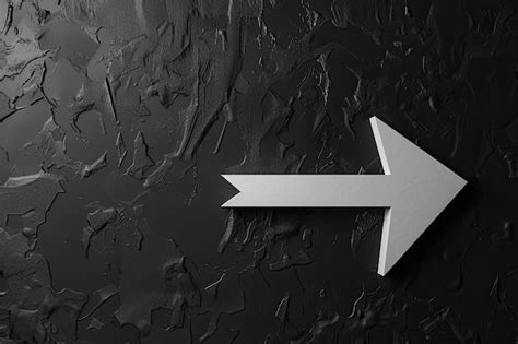 A Black Background With A White Arrow On It Premium Ai Generated Image