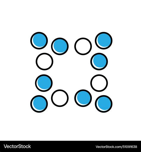 Data Clustering Icon Design Royalty Free Vector Image