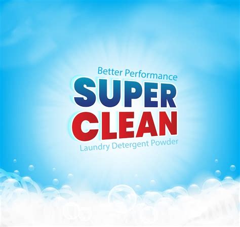 Premium Vector Detergent Product Poster Design Template