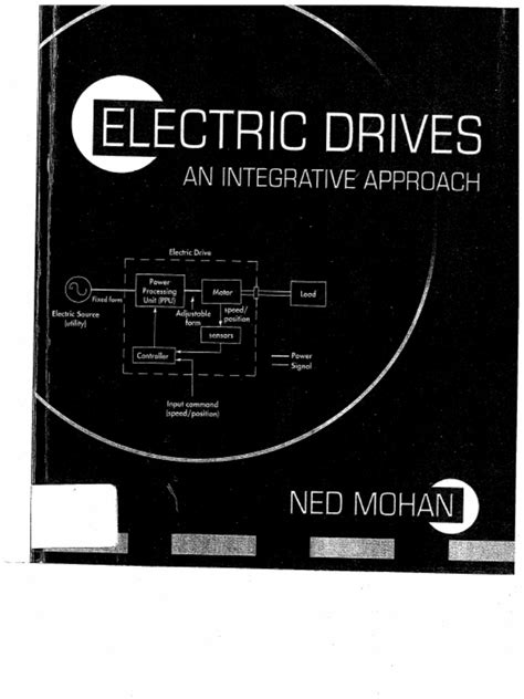 Electric Drives Ned Mohan 2001 Scanned 470pág Pdf