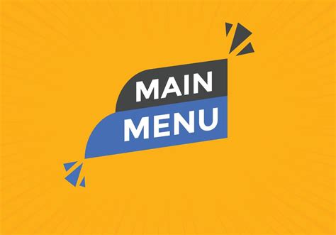 main menu text button web button banner template main menu 8559684