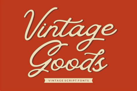Vintage Script Fonts All For One