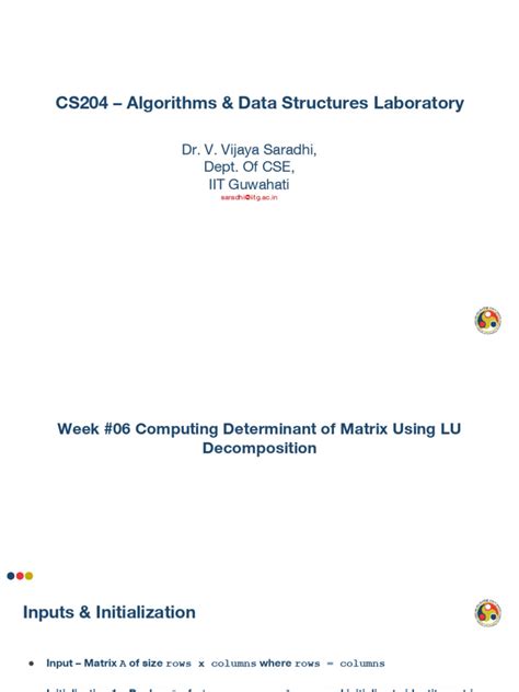Lu Decomposition Pdf
