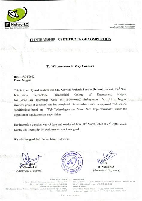 Ashwini Bondre On Linkedin Webdevelopment Internship Webdevelopment Careergrowth