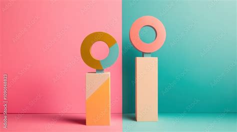 An Abstract Expression Of Gender Inequality Featuring Imbalanced