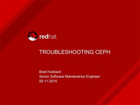 Ceph Day Melbourne Troubleshooting Ceph Odp Operating Systems Computer Software And