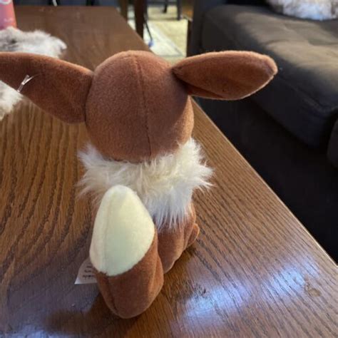 Vintage Eevee 1998 Hasbro Plush Pokemon Nintendo 6 Beanie Toy