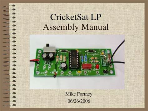 Ppt Assembly Manual Powerpoint Presentation Free Download Id 7079676