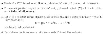 Answered Matrix N Cnxn Is Said To Be Bartleby