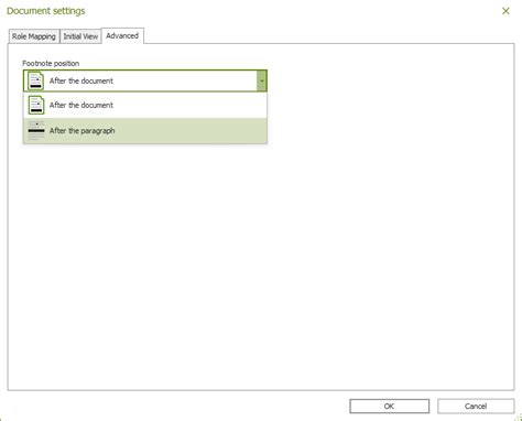 Button Document Settings Axes