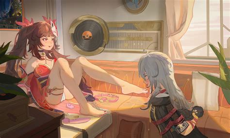 An Xue Sparkle Honkai Star Rail Stelle Honkai Star Rail Trailblazer Honkai Star Rail