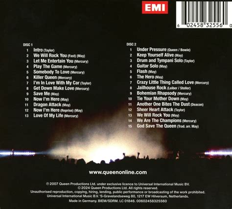Queen Rock Montreal 2 Cds Jpc De