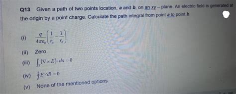 Solved Q Given A Path Of Two Points Location A And B On Chegg