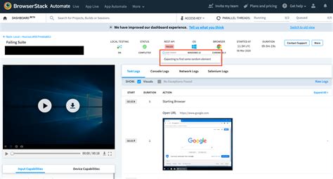 Enhancement Send Names Of Failed Tests To Browserstack · Issue 2356