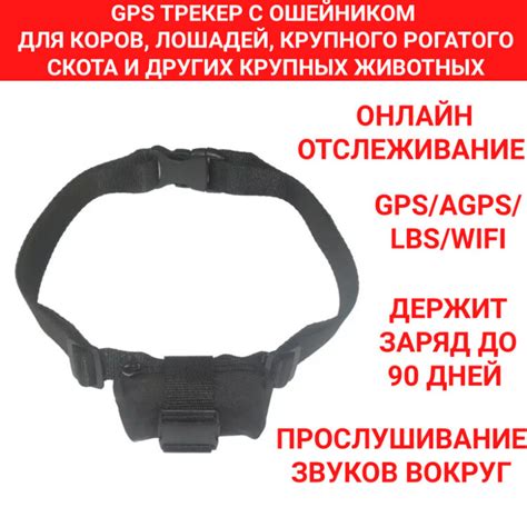 Купить GPS трекер с ошейником для коров, лошадей, крупного рогатого ...