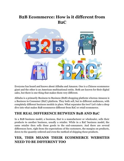 Ppt B2b Ecommerce How Is It Different From B2c Powerpoint Presentation Id 11490468