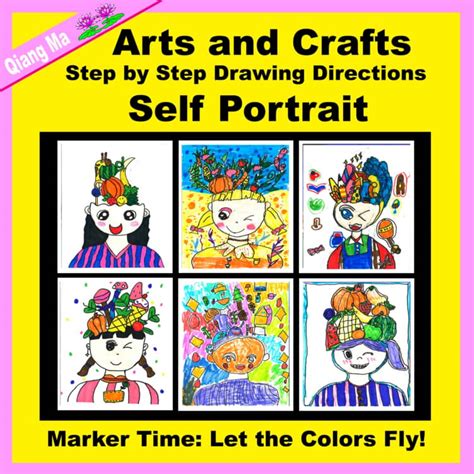 Arts And Crafts August September Marker Drawing Bundle 4 In 1 By Qiang Ma