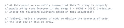Solved Int Main Const Int Rows 3 Const Int Cols 4