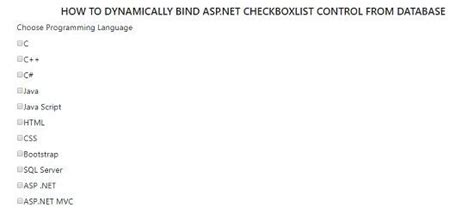 How To Dynamically Bind Aspnet Server Control From Database
