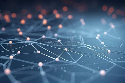 Abstract Background With Connecting Dots And Lines Network Concept Stock Illustration