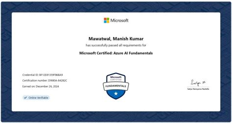 Manish Mawatwal On Linkedin Ai900 Azure Microsoft Deloitte Datascience