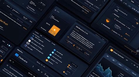 Dark Mode Interface Design Ui Ux Design Concept Premium Ai Generated